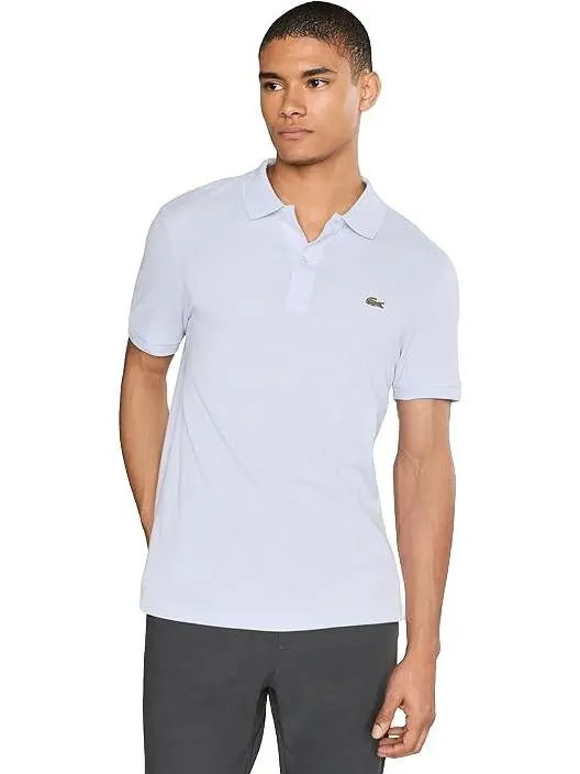 Lacoste Short Sleeve Slim Fit Pique Polo Short Sleeve Pullover Light - Blue