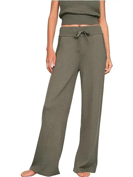 Eberjey Recycled Sweater Pant - Olive