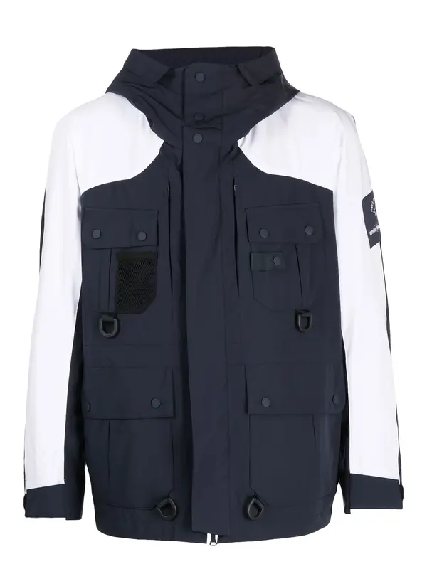 WHITE MOUNTAINEERING Multiple Pockets Hooded Jacket - Blue