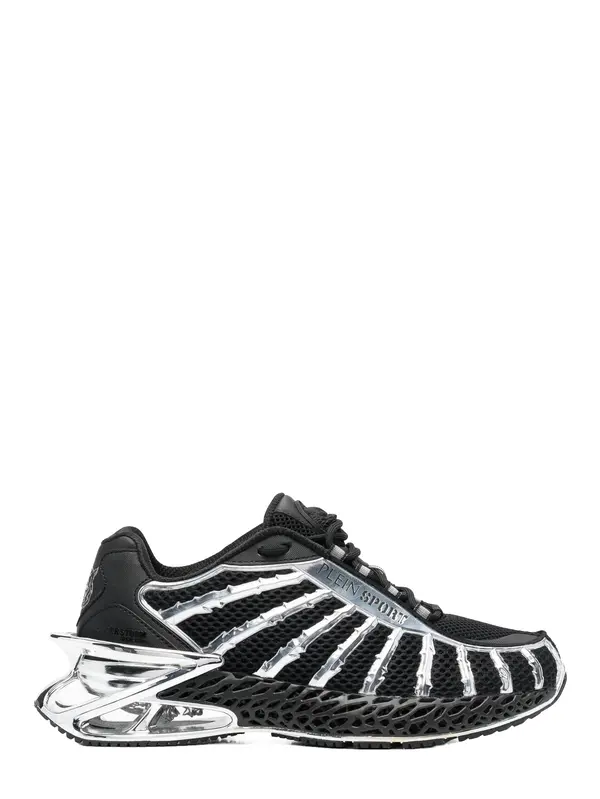 PLEIN SPORT Thunderstorm Panelled Sneakers - Black