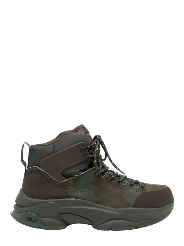 UNDERCOVERISM Camouflage-print Lace-up Boots - Brown