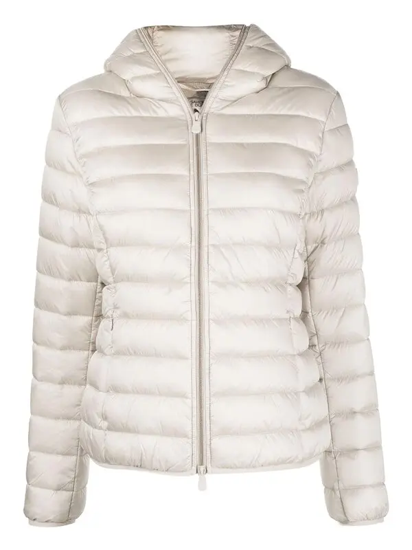 SAVE THE DUCK Iris Lightweight Puffer Jacket - Neutrals