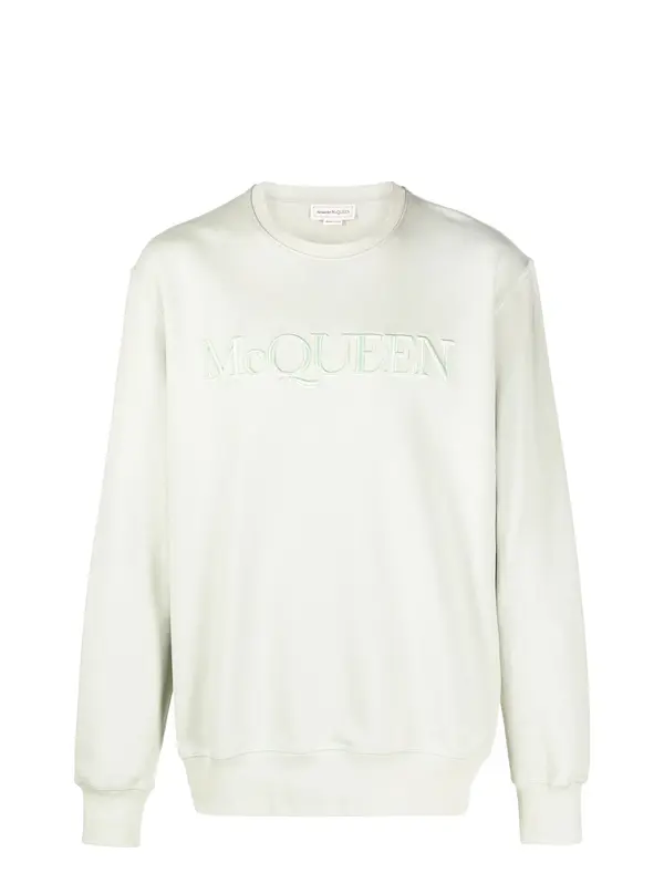 Alexander McQueen Logo-embroidered Sweatshirt - Green