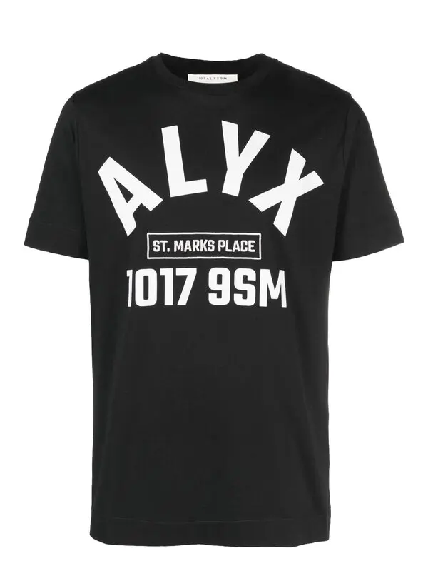 1017 Alyx 9sm Techno Logo-print T-shirt - Black