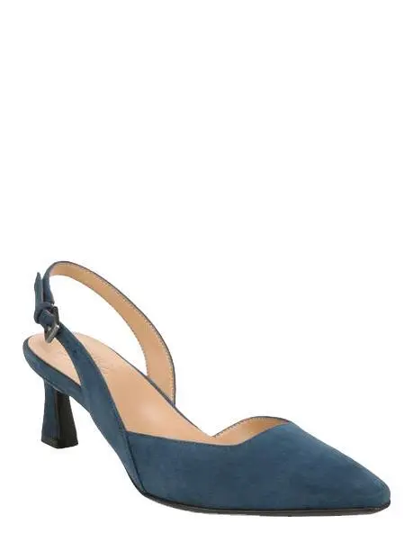 Naturalizer Dalary Slingback Pumps - Oceanic Blue Suede