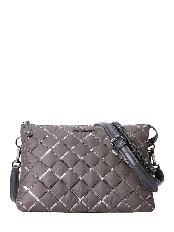 Mz Wallace Crosby Pippa Quilted Shoulder Bag - Magnet Sequin