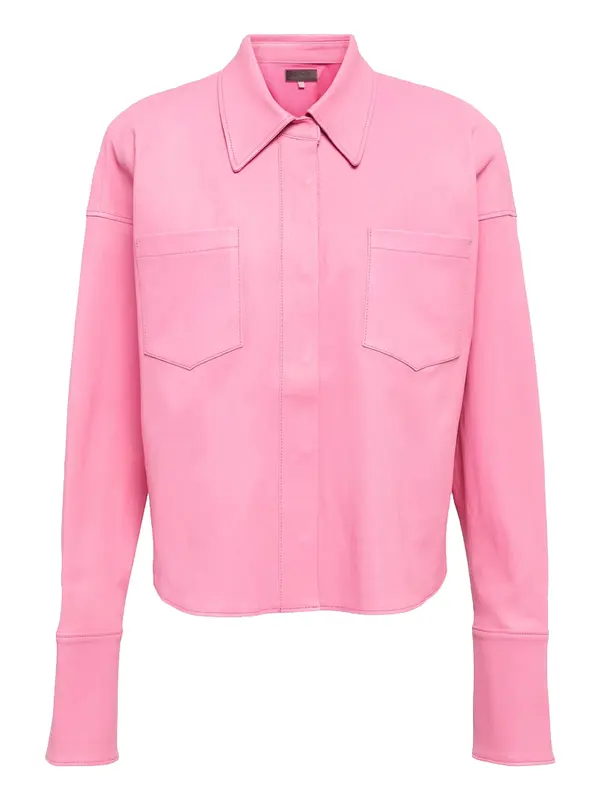 Stouls Josh Leather Jacket - Pink