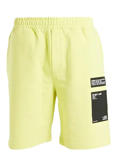 Helmut Lang Cotton Fleece Shorts - Acid Green