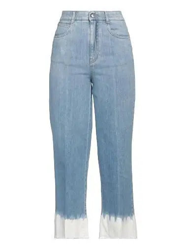 Stella McCartney Straight-leg Jeans With Fringed Hem - Blue