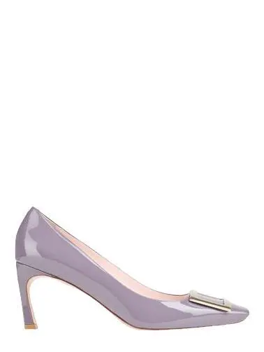 ROGER VIVIER Pumps In Leather With Appliqués - Purple