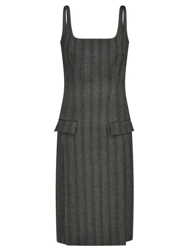 FERRAGAMO Sleeveless Dress - Black