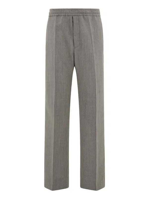 FERRAGAMO Drawstring Trousers - Grey
