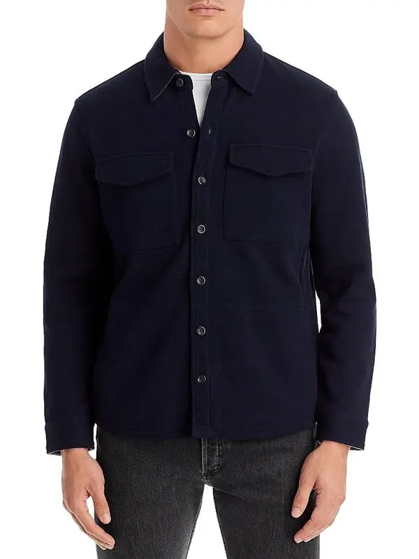 Vince Button Shirt Jacket - Coastal