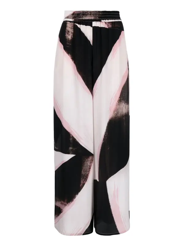 Alexander McQueen Printed High-waist Trousers - Black