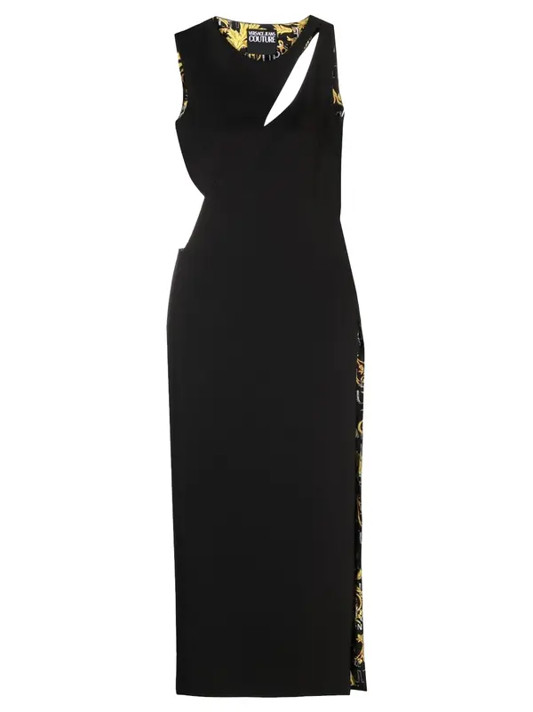 Versace Cut-out Maxi Dress - Black