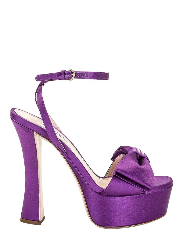 Miu Miu Bow Sandal - Viola