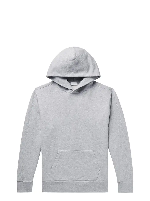 HANDVAERK Varsity Cotton-jersey Hoodie - Gray