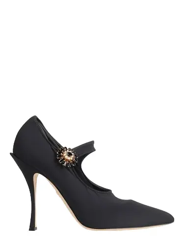 Dolce & Gabbana Jersey Mary Jane Pumps - Black