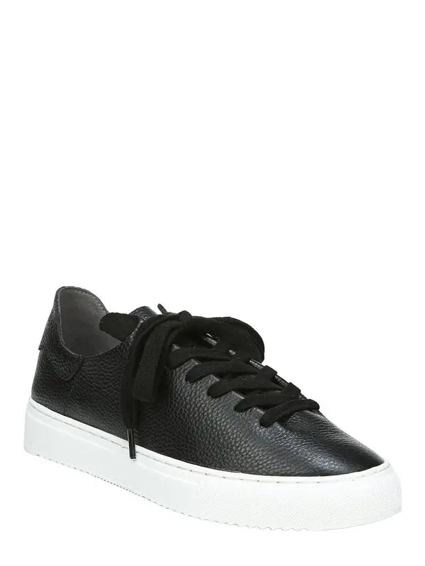Sam Edelman Poppy Leather Sneakers - Black
