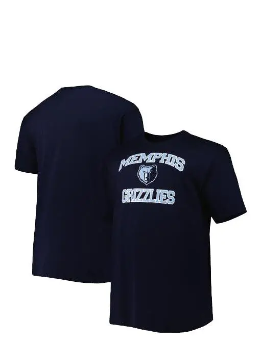Profile Memphis Grizzlies Big & Tall Heart & Soul T-shirt - Navy