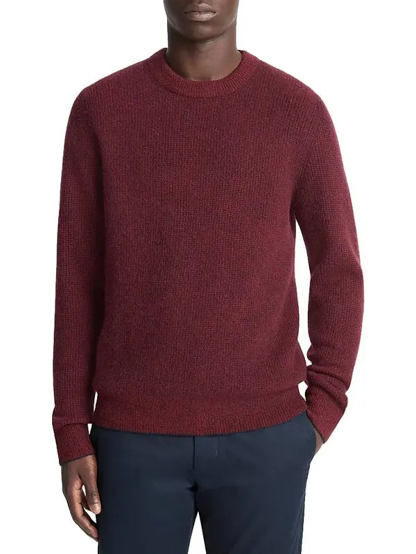 Vince Boiled Cashmere Thermal Sweater - Coastal/winter Berry