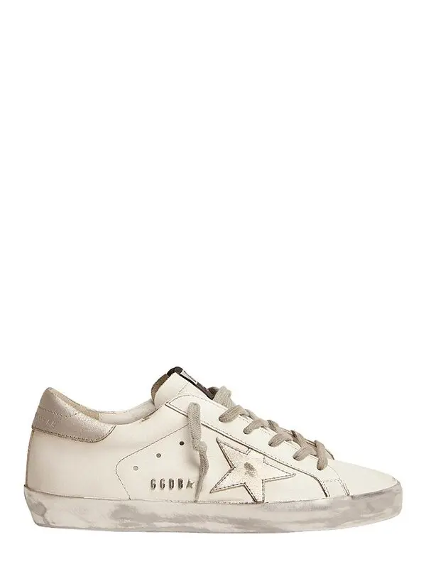 GOLDEN GOOSE Pure Low Top Sneakers - White/silver