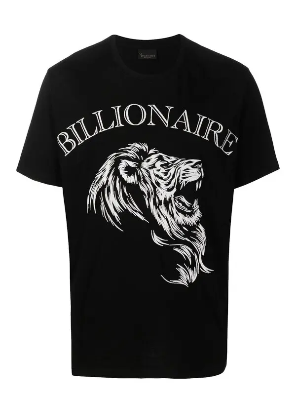 BILLIONAIRE Graphic-print Cotton T-shirt - Black