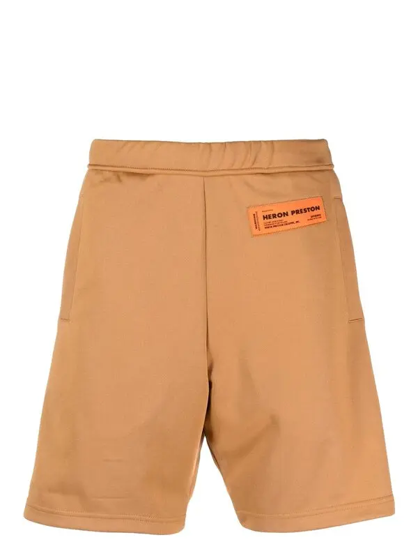 Heron Preston Logo-patch Deck Shorts - Black