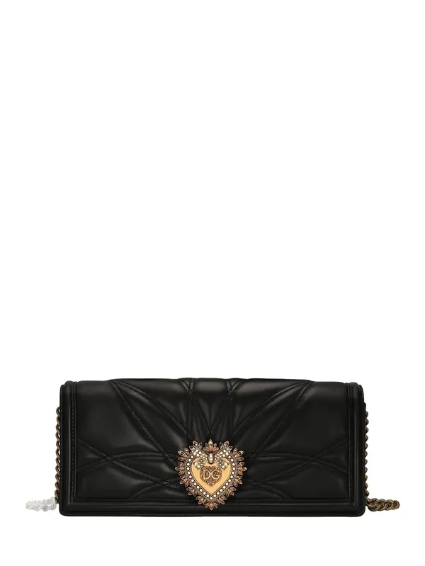 Dolce & Gabbana Devotion Quilted Shoulder Bag - Black