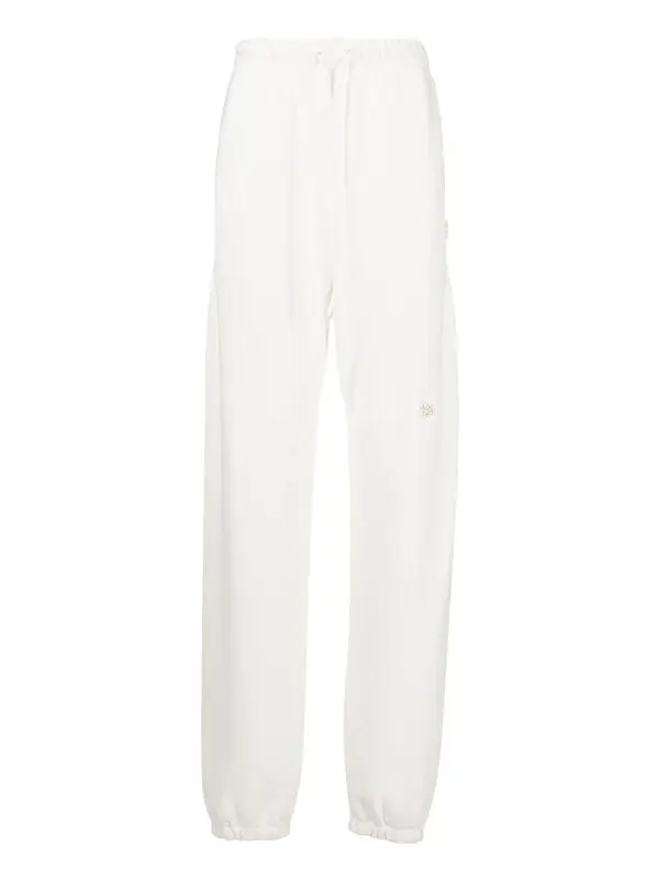 ADVISORY BOARD CRYSTALS Drawstring Track Pants - White