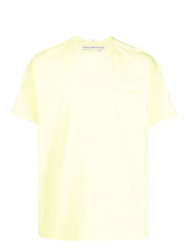 ADVISORY BOARD CRYSTALS Patch-pocket Short-sleeve T-shirt - Yellow