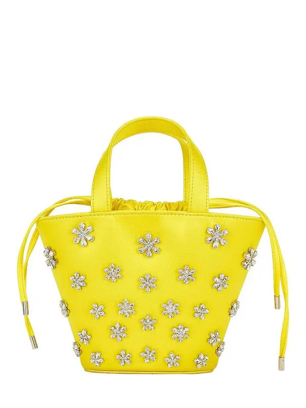 Amina Muaddi Lily Bucket Bag - Yellow