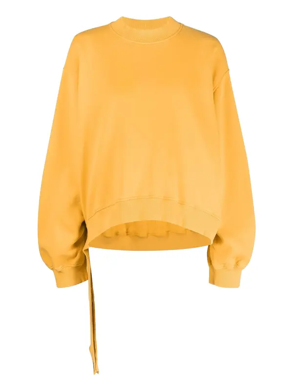 Attico Asymmetric-hem Sweatshirt - Orange