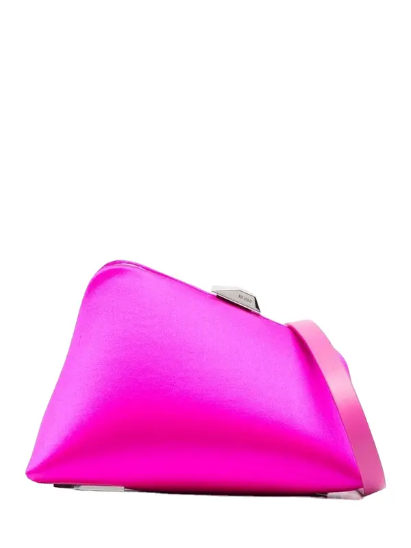 Attico 8.30pm Logo-print Clutch - Pink
