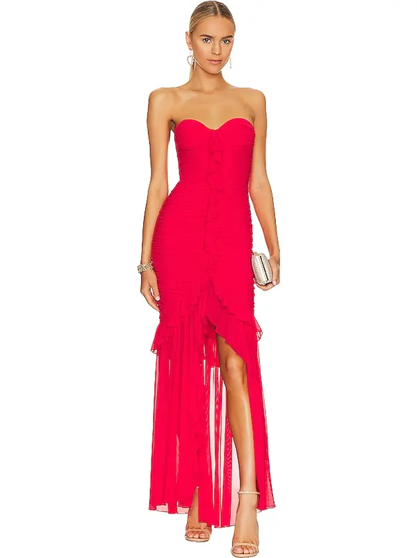 Majorelle Giules Gown - Cherry Red