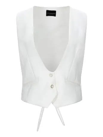 Atos Lombardini Tailored Vest - White