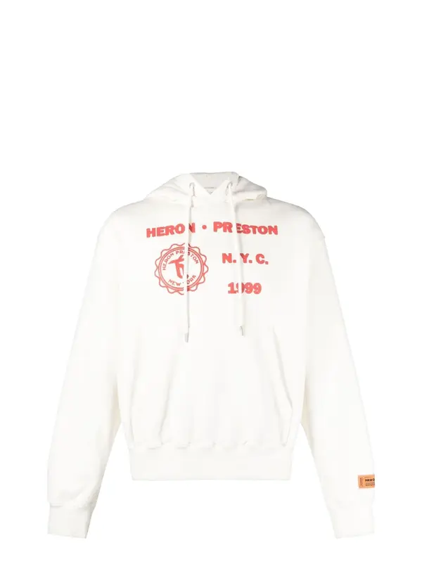 Heron Preston Medieval Heron Hoodie - White