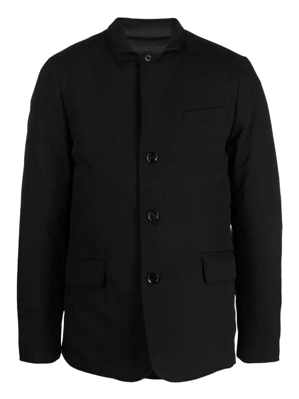 MOORER Single-breasted Padded Jacket - Black
