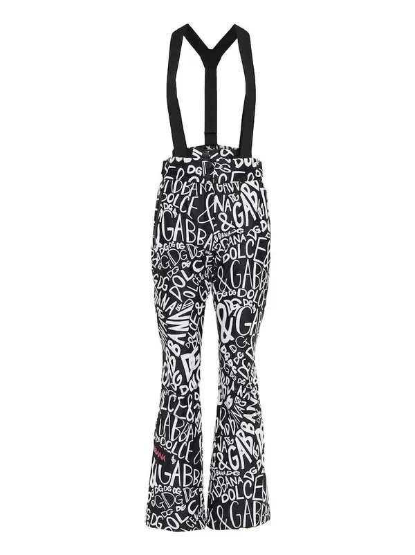 Dolce & Gabbana Logo-print Ski Salopettes - Multicoloured