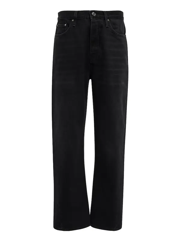 TOTEME High-rise Straight Jeans - Black