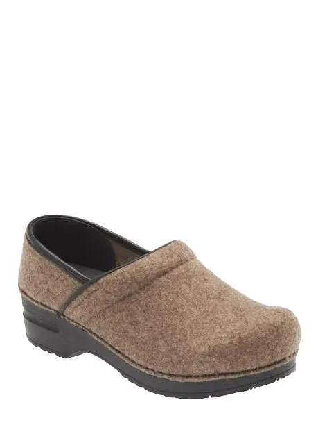 SANITA Ava Wool Clog - Stone