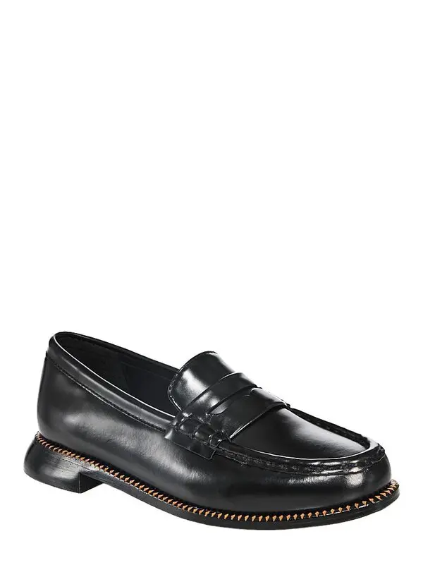 Freda Salvador Elba Penny Loafers - Black Spazz