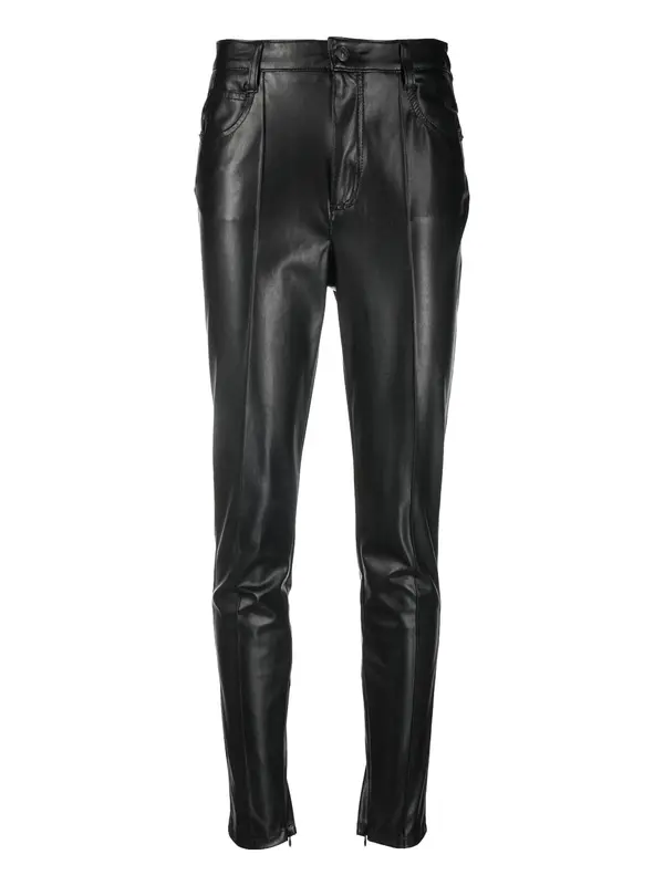 Ermanno Scervino Faux-leather Trousers - Black