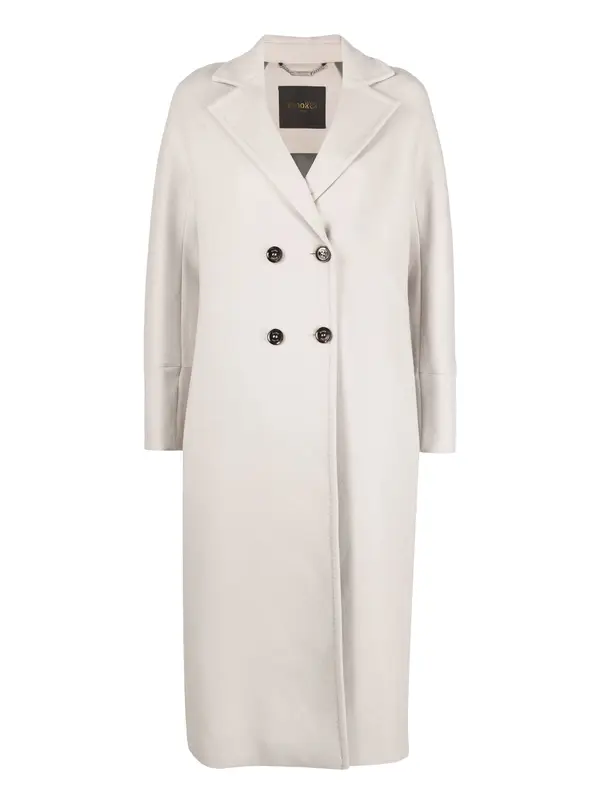 MOORER Ravenna-le Long Overcoat - Metallic