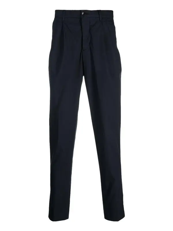 Tommy Hilfiger Cotton Tapered Trousers - Blue