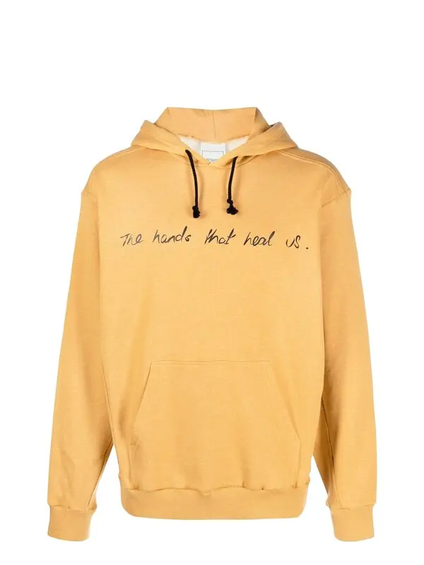 BETHANY WILLIAMS Slogan-print Drawstring Hoodie - Yellow