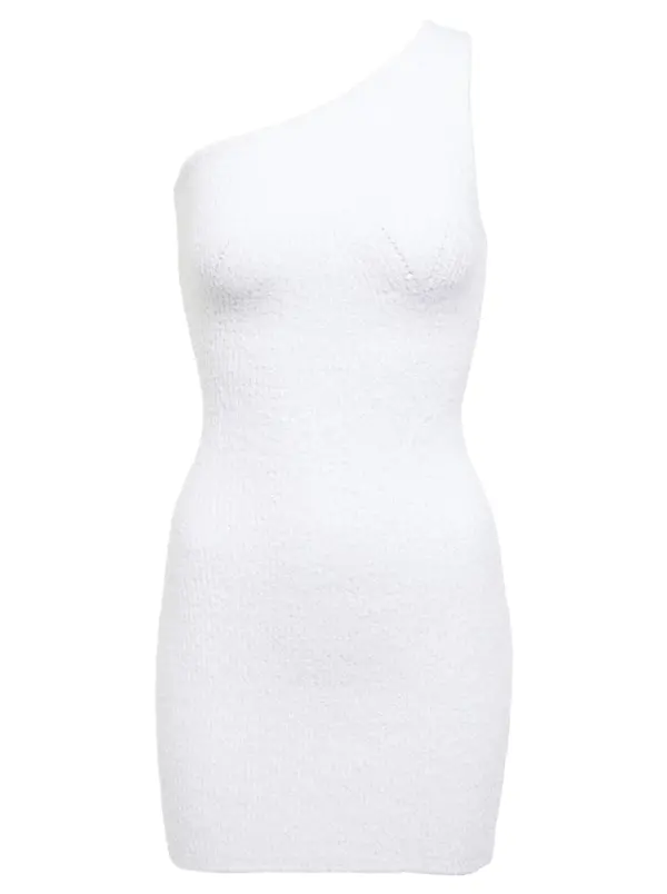 Wardrobe.NYC X Hailey Bieber Hb Ribbed Minidress - White