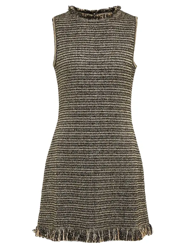 Oscar De La Renta Tweed Minidress - Multicoloured