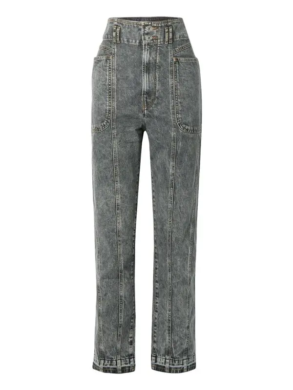 MARANT ETOILE Tess High-rise Boyfriend Jeans - Gray