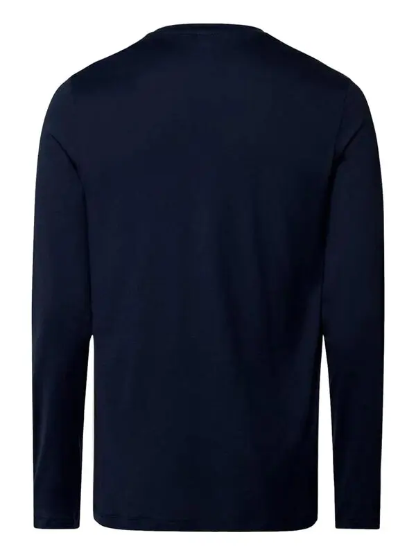 Hanro Apos;s Night & Day Long-sleeve Shirt - Deep Navy
